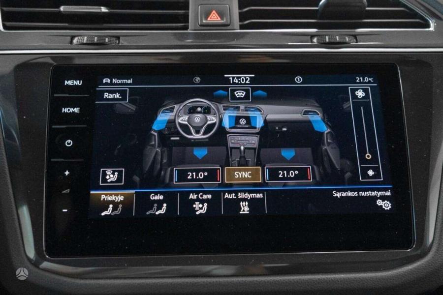 White Volkswagen Tiguan Allspace 2021 in Vilnius, with an engine capacity of 2.00 L and mileage of 196 thousand km for 20900 €, photo 18 on AUTOMOTO.COM.LV