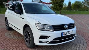 White Volkswagen Tiguan Allspace 2021 in Silute, with an engine capacity of 1.98 L and mileage of 58 thousand km for 19500 €, photo  on AUTOMOTO.COM.LV