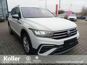 White Volkswagen Tiguan Allspace 2022 in Kaunas, with an engine capacity of 2.00 L and mileage of 72 thousand km for 32141 €, photo 3 on AUTOMOTO.COM.LV