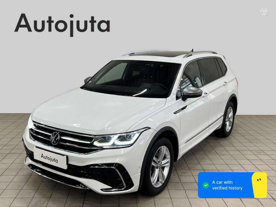 Balts Volkswagen Tiguan Allspace 2022 Kauņa, ar dzinēja tilpumu 1.97 L un nobraukumu 149 tūkst. km par 28600 €, foto 1 vietnē AUTOMOTO.COM.LV
