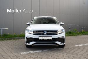White Volkswagen Tiguan Allspace 2022 in Vilnius, with an engine capacity of 2.00 L and mileage of 66 thousand km for 28900 €, photo 5 on AUTOMOTO.COM.LV
