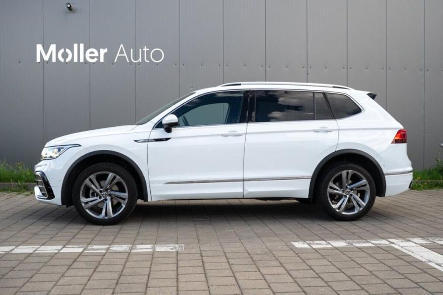 White Volkswagen Tiguan Allspace 2022 in Vilnius, with an engine capacity of 2.00 L and mileage of 66 thousand km for 28900 €, photo 7 on AUTOMOTO.COM.LV