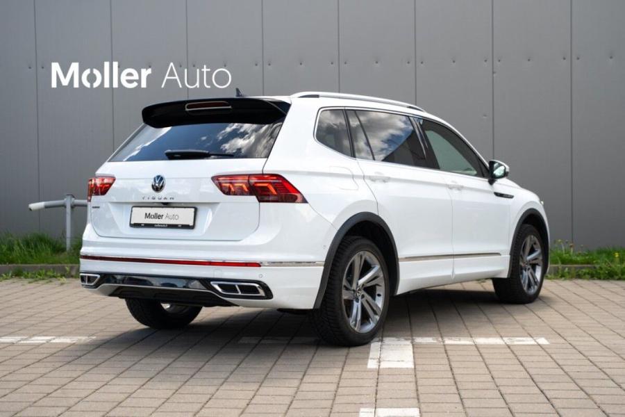 White Volkswagen Tiguan Allspace 2022 in Vilnius, with an engine capacity of 2.00 L and mileage of 66 thousand km for 28900 €, photo 10 on AUTOMOTO.COM.LV