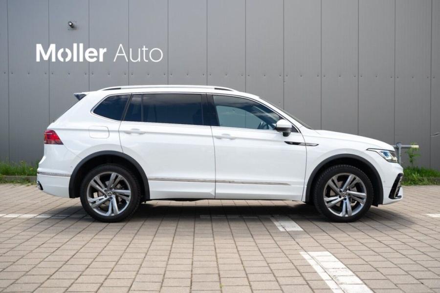 White Volkswagen Tiguan Allspace 2022 in Vilnius, with an engine capacity of 2.00 L and mileage of 66 thousand km for 28900 €, photo 11 on AUTOMOTO.COM.LV