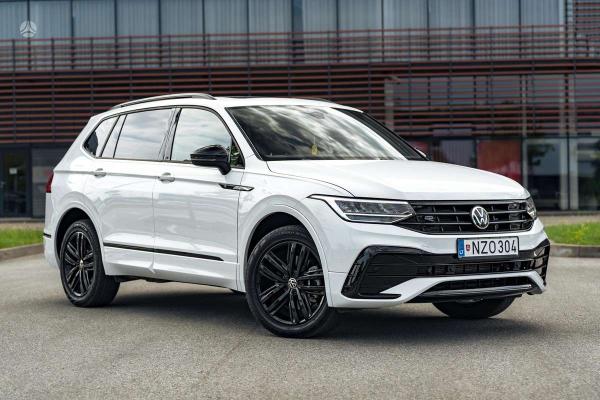 White Volkswagen Tiguan Allspace 2022 in Klaipeda, with an engine capacity of 2.00 L and mileage of 31 thousand km for 23800 €, photo 6 on AUTOMOTO.COM.LV