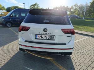 White Volkswagen Tiguan Allspace 2023 in Vilnius, with an engine capacity of 1.98 L and mileage of 16 thousand km for 32500 €, photo 5 on AUTOMOTO.COM.LV