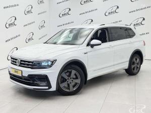 White Volkswagen Tiguan Allspace 2019 in Vilnius, with an engine capacity of 1.97 L and mileage of 209 thousand km for 23900 €, photo  on AUTOMOTO.COM.LV