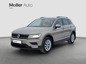 Beige Volkswagen Tiguan 2016 in Parnu, with an engine capacity of 1.40 L and mileage of 122 thousand km for 15900 €, photo  on AUTOMOTO.COM.LV