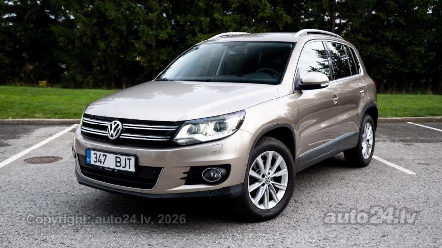 Beige Volkswagen Tiguan 2013 in Tallinn, with an engine capacity of 1.40 L and mileage of 95 thousand km for 8690 €, photo 1 on AUTOMOTO.COM.LV