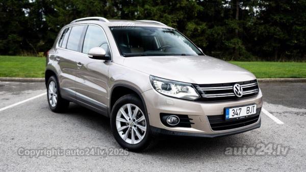 Beige Volkswagen Tiguan 2013 in Tallinn, with an engine capacity of 1.40 L and mileage of 95 thousand km for 8690 €, photo 3 on AUTOMOTO.COM.LV