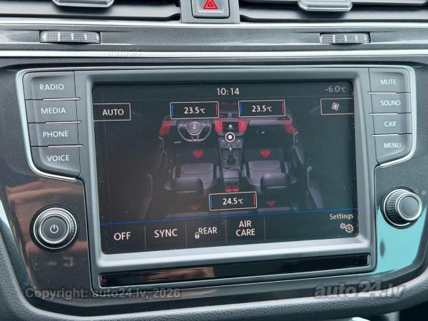 Beige Volkswagen Tiguan 2016 in Parnu, with an engine capacity of 1.40 L and mileage of 122 thousand km for 15900 €, photo 11 on AUTOMOTO.COM.LV