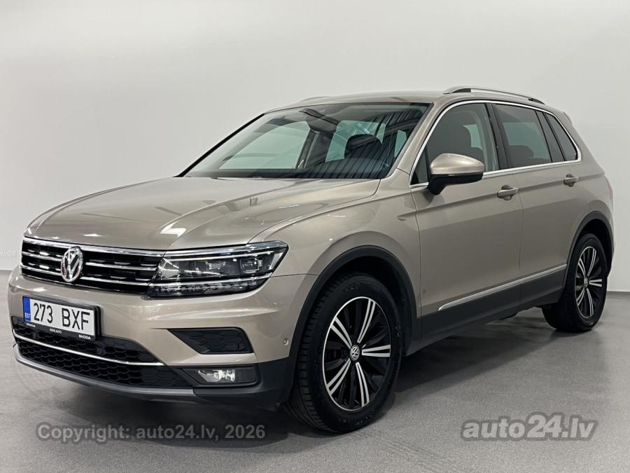 Beige Volkswagen Tiguan 2018 in Tallinn, with an engine capacity of 2.00 L and mileage of 240 thousand km for 15400 €, photo 1 on AUTOMOTO.COM.LV