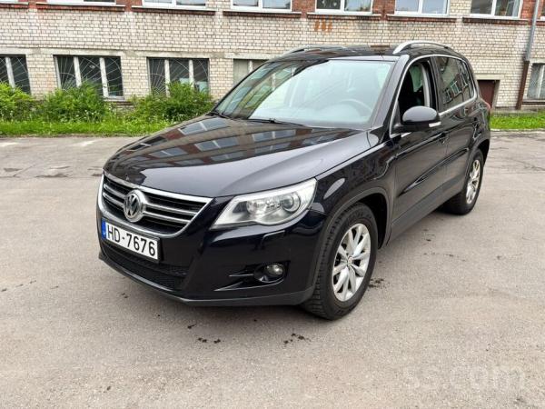 Black Volkswagen Tiguan 2007 in Riga, with an engine capacity of 1.40 L and mileage of 312 thousand km for 3000 €, photo 2 on AUTOMOTO.COM.LV