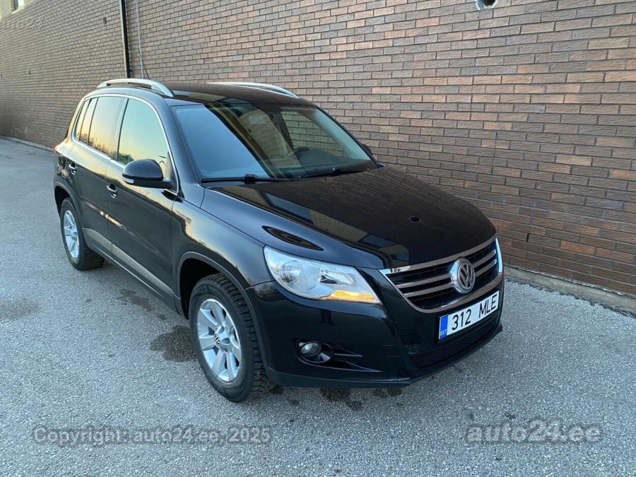 Black Volkswagen Tiguan 2008 in Tartu, with an engine capacity of 1.40 L and mileage of 159 thousand km for 6450 €, photo 1 on AUTOMOTO.COM.LV