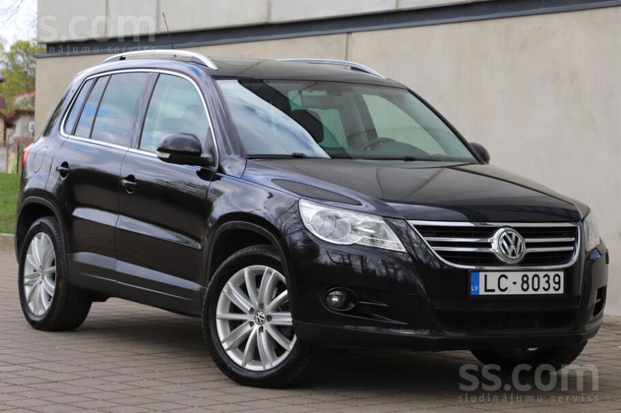 Black Volkswagen Tiguan 2008 in Tukums, with an engine capacity of 2.00 L and mileage of 346 thousand km for 5990 €, photo 1 on AUTOMOTO.COM.LV