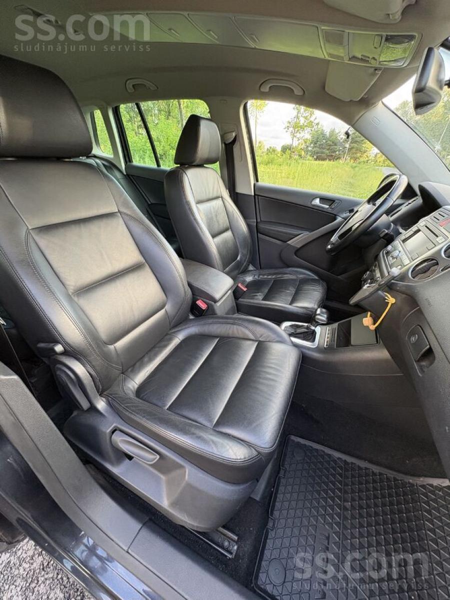 Black Volkswagen Tiguan 2008 in Jelgava, with an engine capacity of 2.00 L and mileage of 175 thousand km for 4950 €, photo 6 on AUTOMOTO.COM.LV