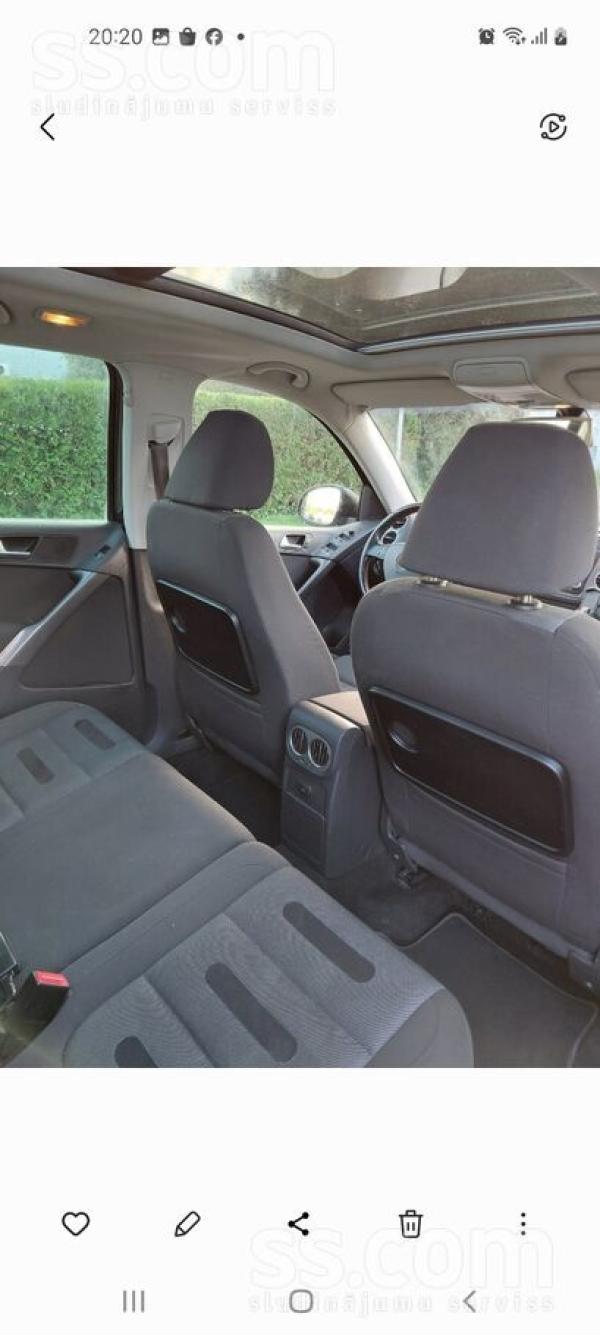 Melns Volkswagen Tiguan 2008 Liepāja, ar dzinēja tilpumu 2.00 L un nobraukumu 323 tūkst. km par 4050 €, foto 8 vietnē AUTOMOTO.COM.LV