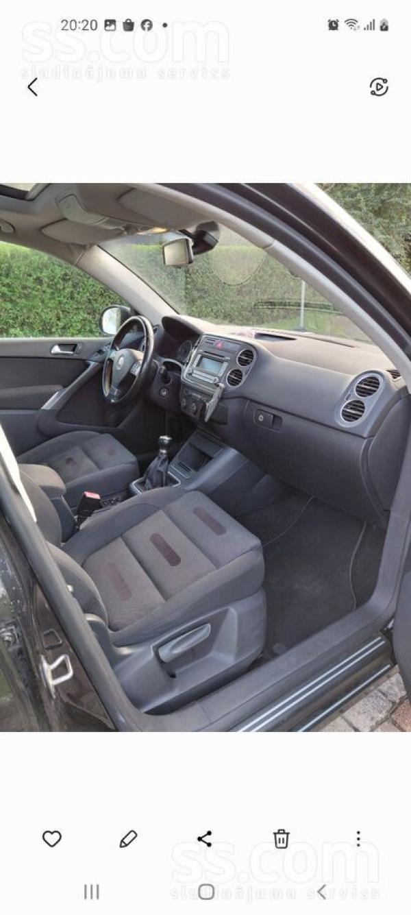Melns Volkswagen Tiguan 2008 Liepāja, ar dzinēja tilpumu 2.00 L un nobraukumu 323 tūkst. km par 4050 €, foto 9 vietnē AUTOMOTO.COM.LV