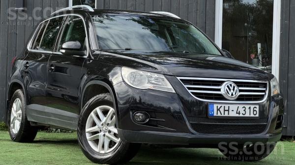 Черный Фольксваген Тигуан 2008 в Рига, объемом двигателя 2.00 л и пробегом 291 тыс. км за 4850 €, фото 1 на AUTOMOTO.COM.LV