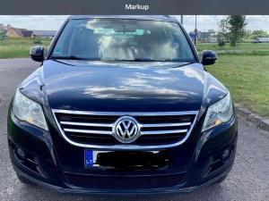 Melns Volkswagen Tiguan 2009 Kauņa, ar dzinēja tilpumu 1.97 L un nobraukumu 246 tūkst. km par 5900 €, foto  vietnē AUTOMOTO.COM.LV