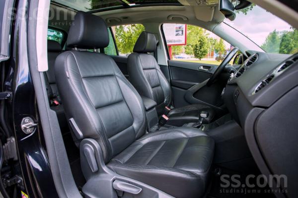 Black Volkswagen Tiguan 2009 in Jelgava, with an engine capacity of 2.00 L and mileage of 187 thousand km for 8500 €, photo 9 on AUTOMOTO.COM.LV