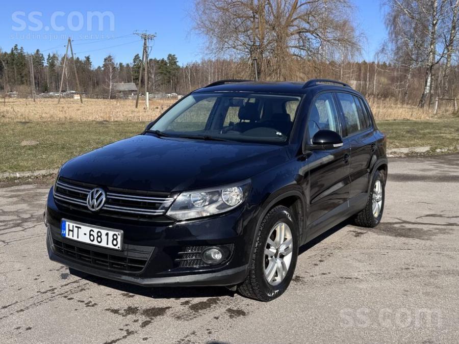 Black Volkswagen Tiguan 2011 in Jelgava, with an engine capacity of 1.40 L and mileage of 188 thousand km for 6600 €, photo 1 on AUTOMOTO.COM.LV