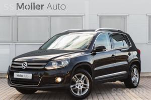 Melns Volkswagen Tiguan 2012 Ventspils, ar dzinēja tilpumu 2.00 L un nobraukumu 268 tūkst. km par 7500 €, foto  vietnē AUTOMOTO.COM.LV