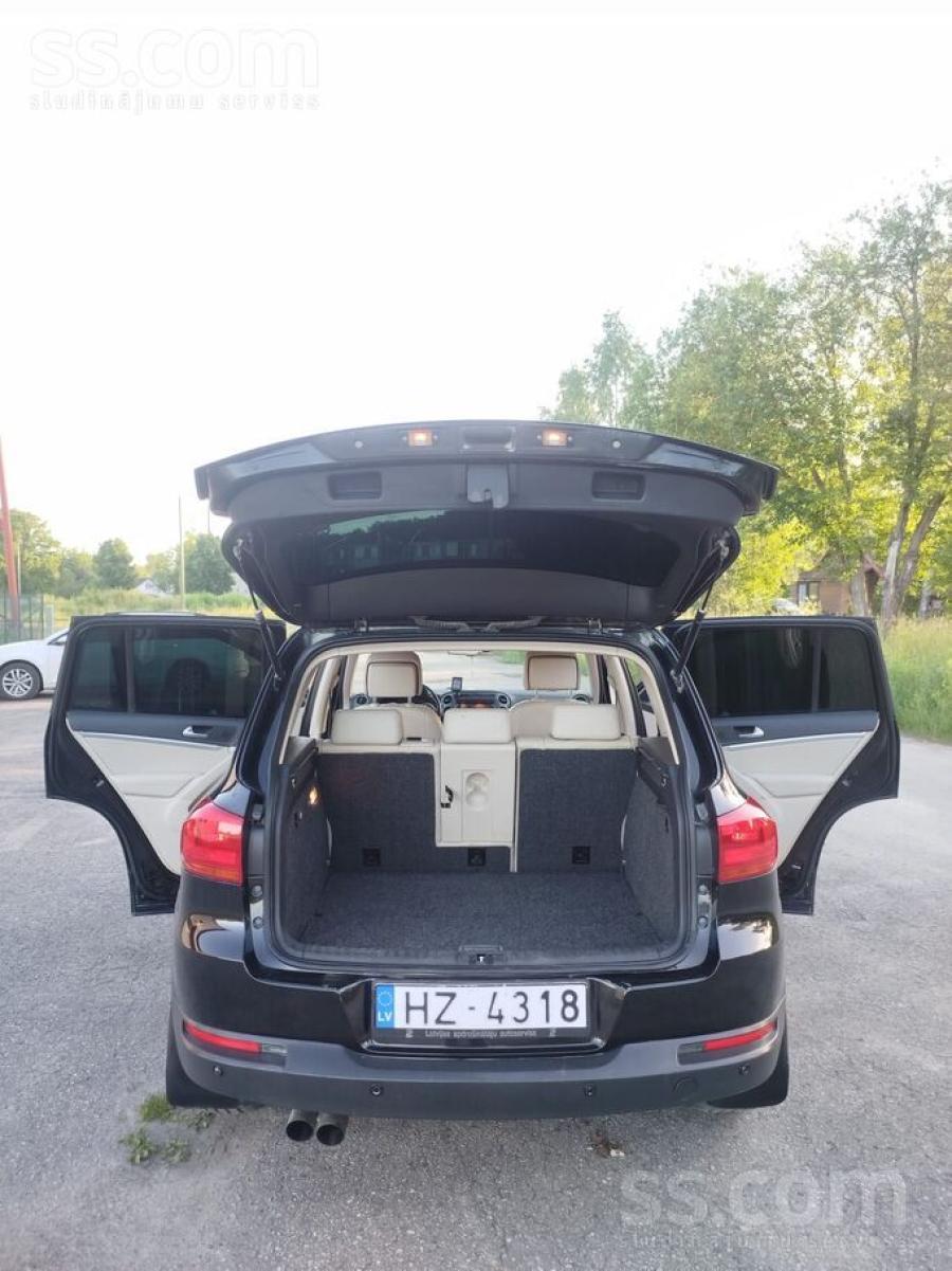 Melns Volkswagen Tiguan 2012 Jēkabpils, ar dzinēja tilpumu 2.00 L un nobraukumu 415 tūkst. km par 7500 €, foto 10 vietnē AUTOMOTO.COM.LV