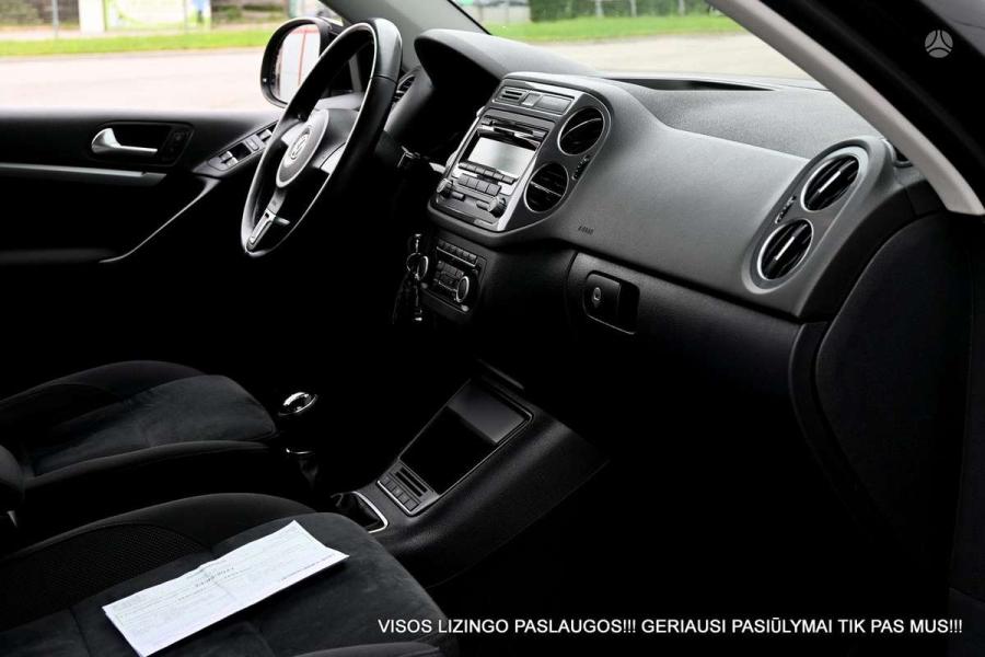 Black Volkswagen Tiguan 2012 in Kretinga, with an engine capacity of 1.97 L and mileage of 188 thousand km for 8299 €, photo 15 on AUTOMOTO.COM.LV