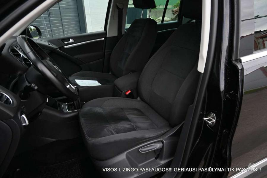 Black Volkswagen Tiguan 2012 in Kretinga, with an engine capacity of 1.97 L and mileage of 188 thousand km for 8299 €, photo 20 on AUTOMOTO.COM.LV