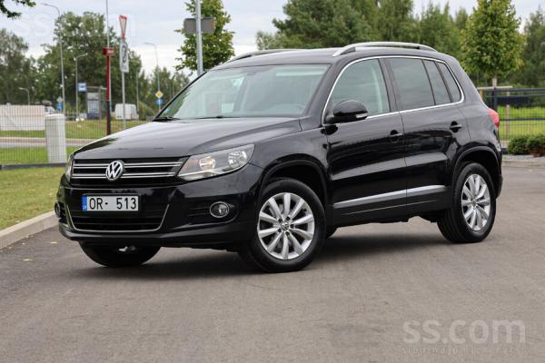 Black Volkswagen Tiguan 2013 in Jelgava, with an engine capacity of 2.00 L and mileage of 0 thousand km for 8990 €, photo 1 on AUTOMOTO.COM.LV