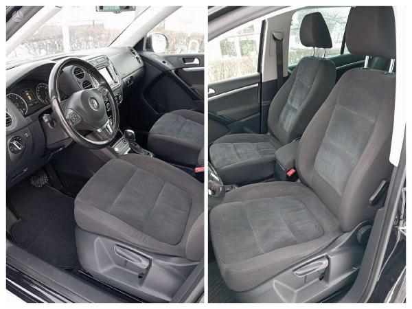 Black Volkswagen Tiguan 2014 in Marijampole, with an engine capacity of 1.97 L and mileage of 293 thousand km for 9850 €, photo 8 on AUTOMOTO.COM.LV