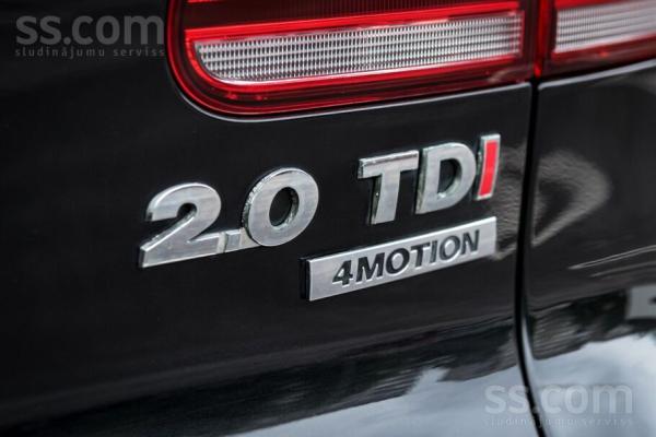 Black Volkswagen Tiguan 2014 in Riga, with an engine capacity of 2.00 L and mileage of 185 thousand km for 11750 €, photo 8 on AUTOMOTO.COM.LV