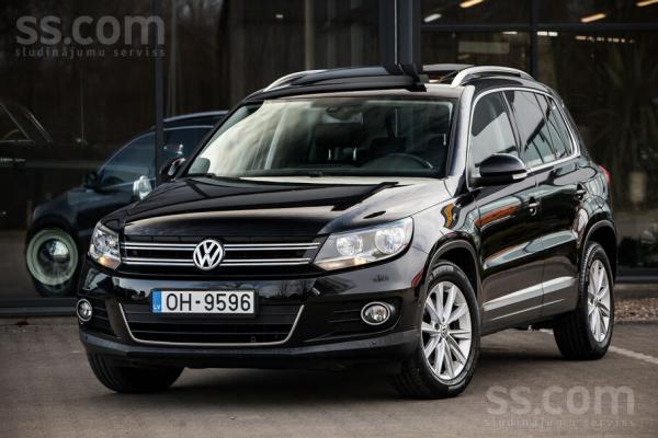Black Volkswagen Tiguan 2015 in Jelgava, with an engine capacity of 2.00 L and mileage of 0 thousand km for 11990 €, photo 1 on AUTOMOTO.COM.LV