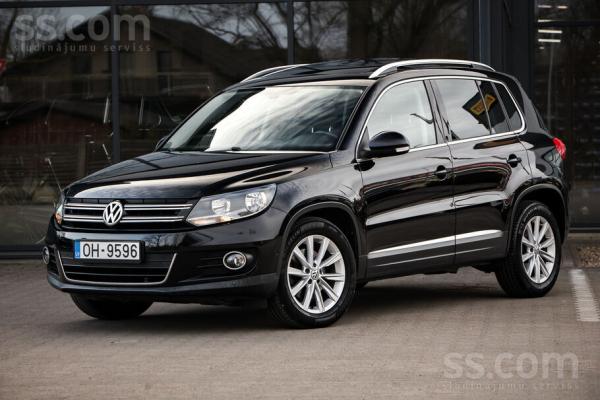 Black Volkswagen Tiguan 2015 in Jelgava, with an engine capacity of 2.00 L and mileage of 0 thousand km for 11990 €, photo 2 on AUTOMOTO.COM.LV