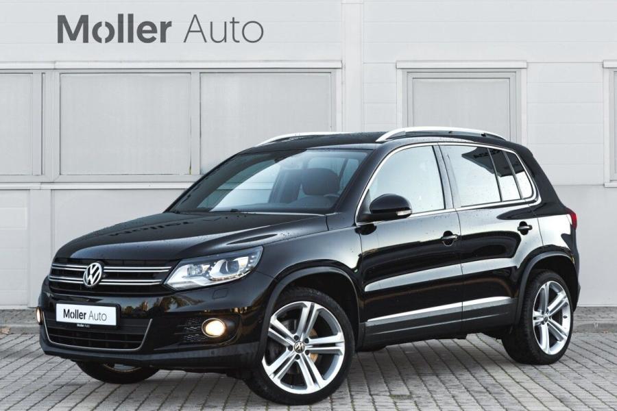 Черный Фольксваген Тигуан 2015 в Вентспилс, объемом двигателя 1.40 л и пробегом 167 тыс. км за 12150 €, фото 1 на AUTOMOTO.COM.LV