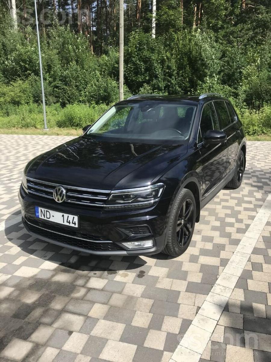 Melns Volkswagen Tiguan 2016 Jelgava, ar dzinēja tilpumu 2.00 L un nobraukumu 262 tūkst. km par 14000 €, foto 1 vietnē AUTOMOTO.COM.LV