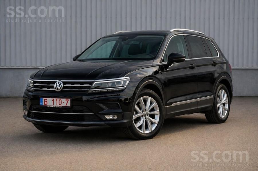 Black Volkswagen Tiguan 2017 in Tukums, with an engine capacity of 2.00 L and mileage of 176 thousand km for 17000 €, photo 3 on AUTOMOTO.COM.LV