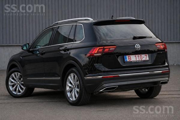 Black Volkswagen Tiguan 2017 in Tukums, with an engine capacity of 2.00 L and mileage of 176 thousand km for 17000 €, photo 4 on AUTOMOTO.COM.LV