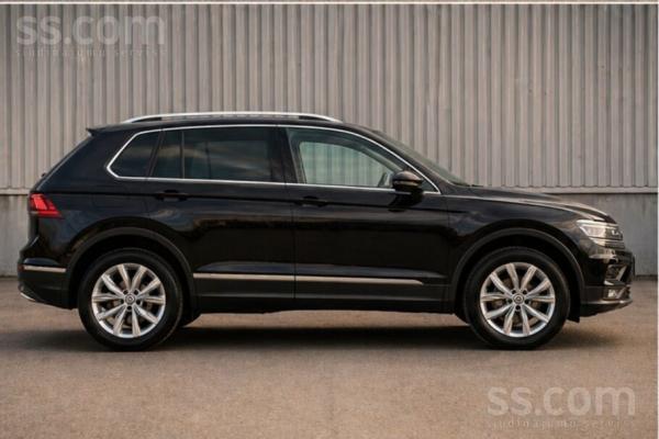 Black Volkswagen Tiguan 2017 in Tukums, with an engine capacity of 2.00 L and mileage of 176 thousand km for 17000 €, photo 5 on AUTOMOTO.COM.LV