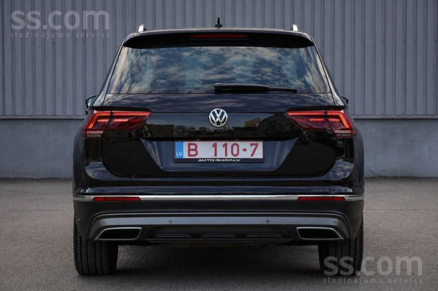 Black Volkswagen Tiguan 2017 in Tukums, with an engine capacity of 2.00 L and mileage of 176 thousand km for 17000 €, photo 7 on AUTOMOTO.COM.LV
