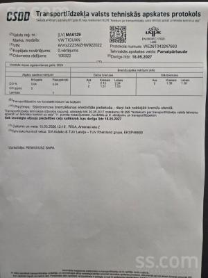 Черный Фольксваген Тигуан 2017 в Рига, объемом двигателя 1.40 л и пробегом 109 тыс. км за 17500 €, фото 20 на AUTOMOTO.COM.LV