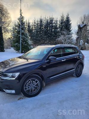Black Volkswagen Tiguan 2017 in Talsi, with an engine capacity of 2.00 L and mileage of 174 thousand km for 16250 €, photo  on AUTOMOTO.COM.LV