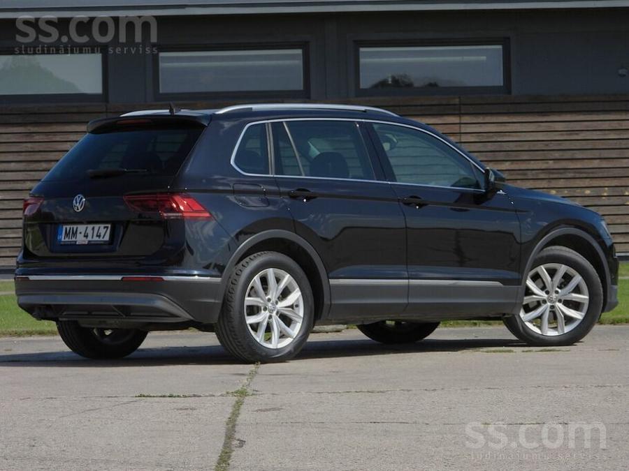 Black Volkswagen Tiguan 2017 in Riga, with an engine capacity of 2.00 L and mileage of 222 thousand km for 17200 €, photo 6 on AUTOMOTO.COM.LV