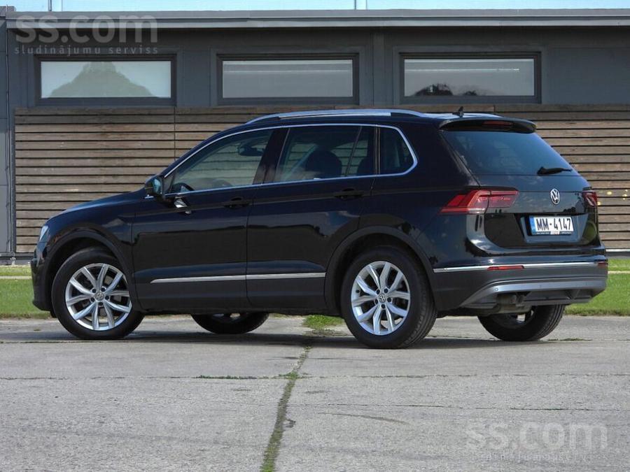Black Volkswagen Tiguan 2017 in Riga, with an engine capacity of 2.00 L and mileage of 222 thousand km for 17200 €, photo 7 on AUTOMOTO.COM.LV