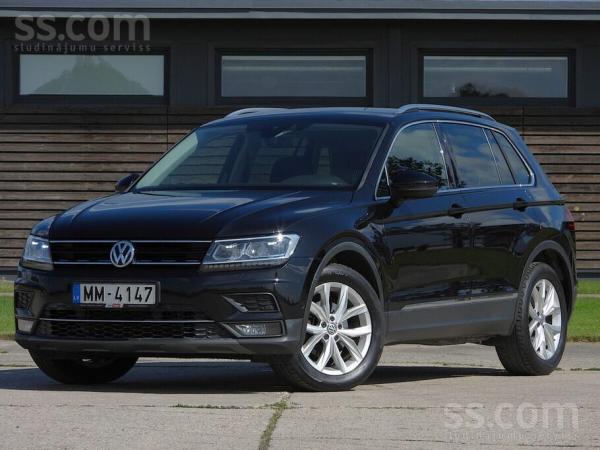 Black Volkswagen Tiguan 2017 in Riga, with an engine capacity of 2.00 L and mileage of 222 thousand km for 17200 €, photo 1 on AUTOMOTO.COM.LV