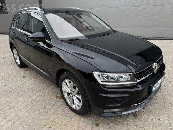 Black Volkswagen Tiguan 2017 in Ogre, with an engine capacity of 2.00 L and mileage of 189 thousand km for 15800 €, photo 1 on AUTOMOTO.COM.LV