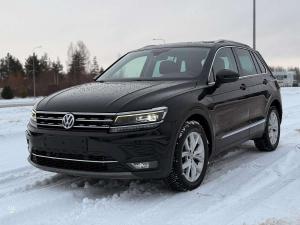 Black Volkswagen Tiguan 2018 in Panevezys, with an engine capacity of 1.97 L and mileage of 194 thousand km for 16800 €, photo 8 on AUTOMOTO.COM.LV