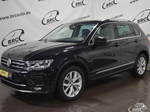 Black Volkswagen Tiguan 2018 in Riga, with an engine capacity of 2.00 L and mileage of 159 thousand km for 19200 €, photo 1 on AUTOMOTO.COM.LV