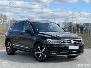 Black Volkswagen Tiguan 2018 in Taurage, with an engine capacity of 2.00 L and mileage of 138 thousand km for 18499 €, photo 5 on AUTOMOTO.COM.LV